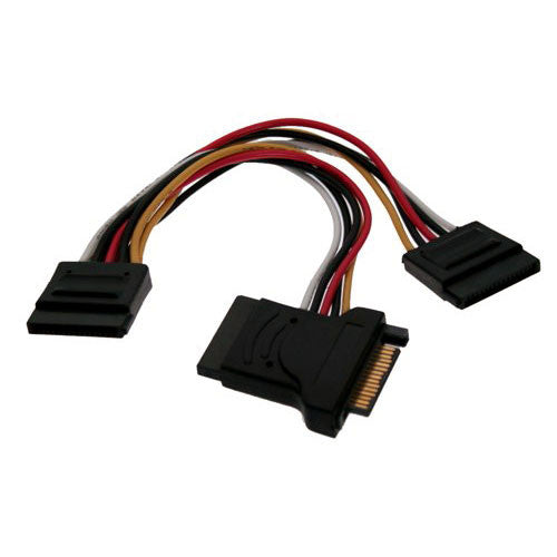 SATA Hard Drive Power Adapter Y-Cable | 3-way SATA Power Splitter ...