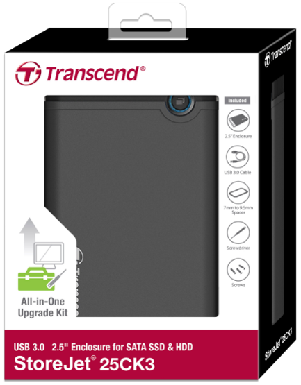 Transcend Portable Storage SSD/HDD Upgrade Kit for PC & Laptop – Flexx ...